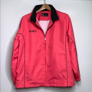 Kiko | Jackets & Coats | Kiko Pink Grey Hooded Windbreaker Jacket | Poshmark